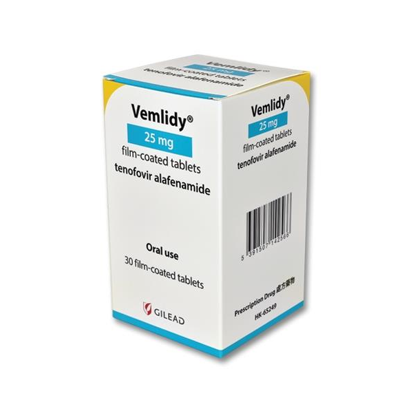 VEMLIDY Tenofovir Alafenamide 25mg Film-Coated Tablet 30's price in the ...